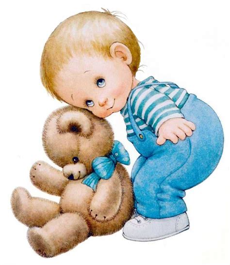 Printable Boy And Teddy Bear Ruth Morehead Arte Infantil Dibujo