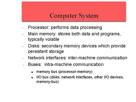Computer System Overview Chapter 1 Basic Computer Structure