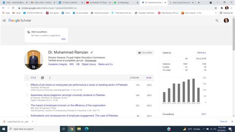Prof Dr Muhammad Ramzan On Linkedin Research
