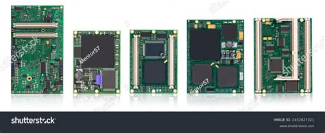 Collection Different Types Embedded Cpu Modules Stock Photo 2452627321