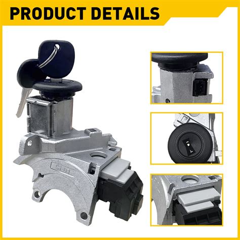 Ignition Lock Cylinder Housing With Passlock Sensor Replace For Gmc