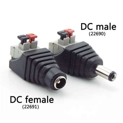 Dc Power Connector 5 5 X 2 1mm Female Male Jack Plug Adapter Connectors