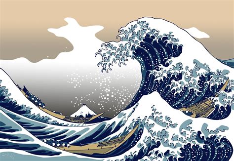 The Great Wave Off Kanagawa Hd Wallpapers Wallpaper Cave