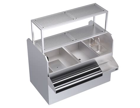 Royal Series 60 Pass Thru Workstation With Cold Plate Ice Bin On Left