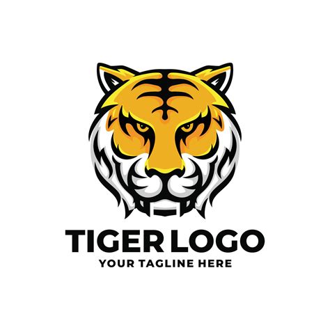 Tiger Logo Design Vector Tiger Face Logo 11955138 Vector Art At Vecteezy