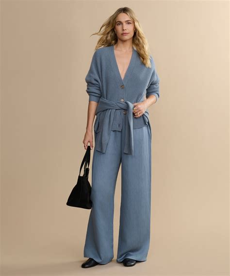Summer Demi Pant Lightweight Satin Linen Pant Jenni Kayne