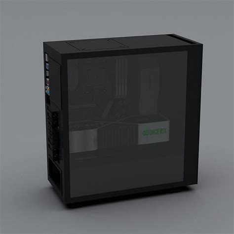 Geforce Rtx Pc Case 3d Model Low Poly Gaming Case