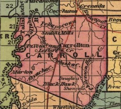 Carroll County Mississippi General Information And Maps