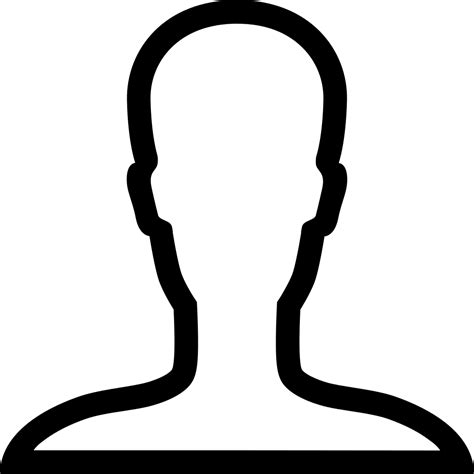 Person Icon Outline At Federico Trout Blog