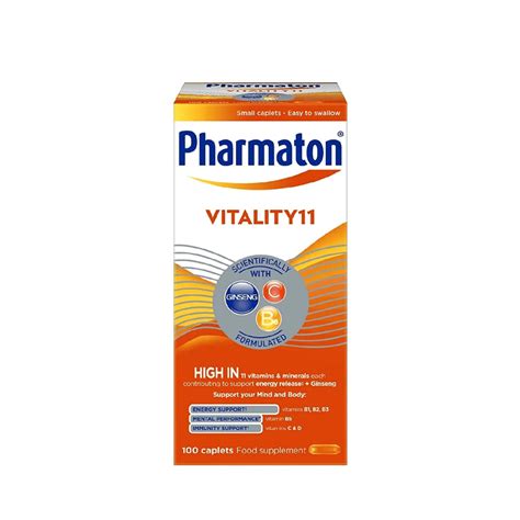 Pharmaton Vitality11 100 Caplets Adrian Dunne Pharmacy