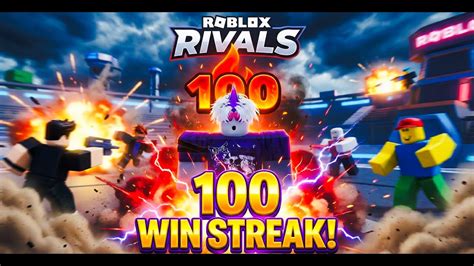 100 Win Streak Roblox Rivals Youtube