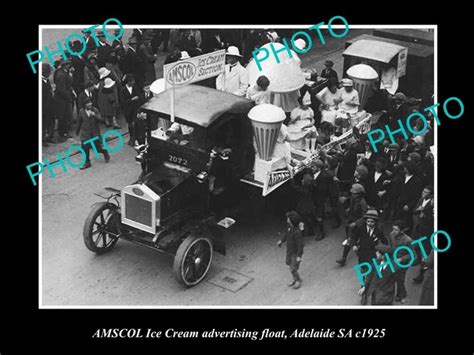 Old Historic Photo Of Adelaide Sa Amscol Milk And Dairy Ice Cream Float