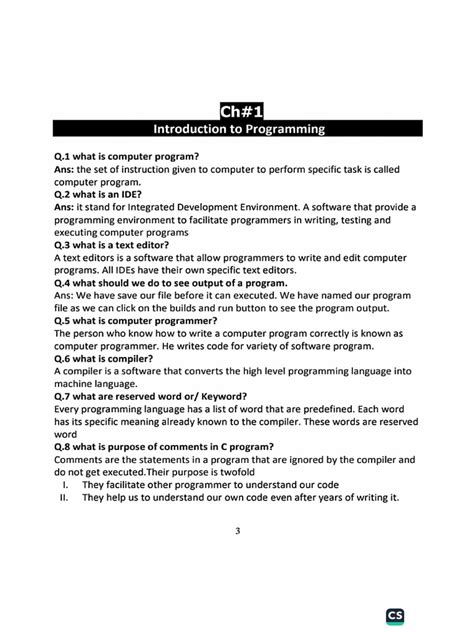 Class 10th Computer Most Important Sq Pdf