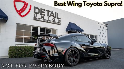 Adro Wing Install For My 2021 Toyota Supra Swan Neck Style Wing