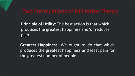 Utilitarianism Ethics Public Administration Pptx