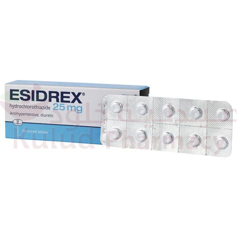 Esidrex Tablet 25 Mg 20 Tab Kulud Pharmacy