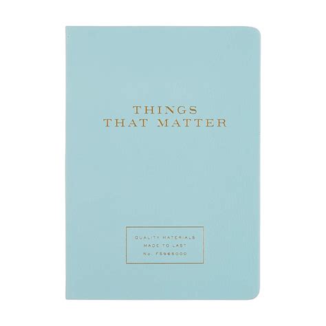 Things That Matter Light Blue Bound Journal