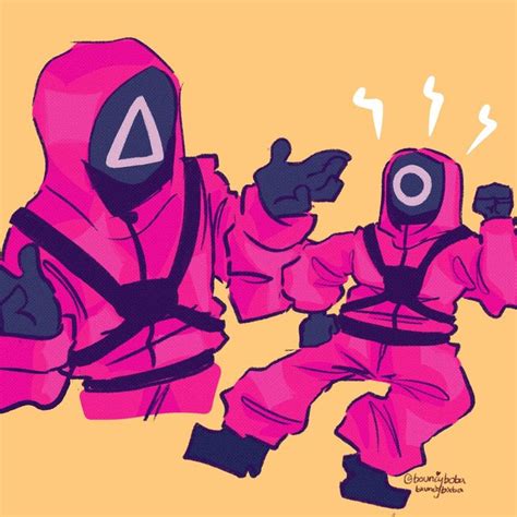 Rose On X Funny Games Squid Games I Love You Drawings