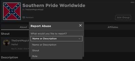 Report Abuse For Groups Needs An Option For Icon Website Features