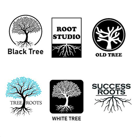 Premium Vector Tree Logos Roots Logos Logo