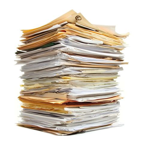 Stack Of Paperwork Premium Ai Generated Image