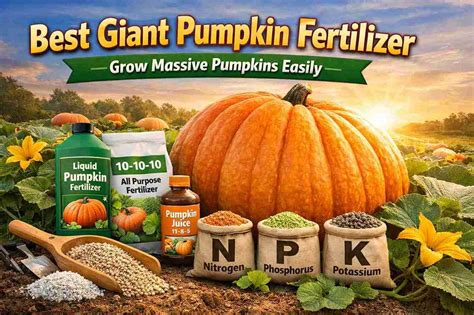 Best Giant Pumpkin Fertilizers For Bigger Pumpkins Fast