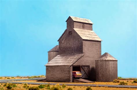 Laser Cut N Scale Grain Elevator Building Kit Wsilo Kit 4563257575