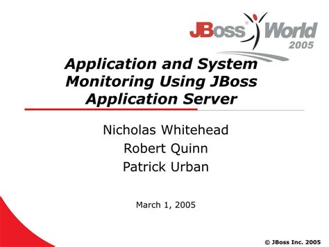 PPT Application And System Monitoring Using JBoss Application Server PowerPoint Presentation