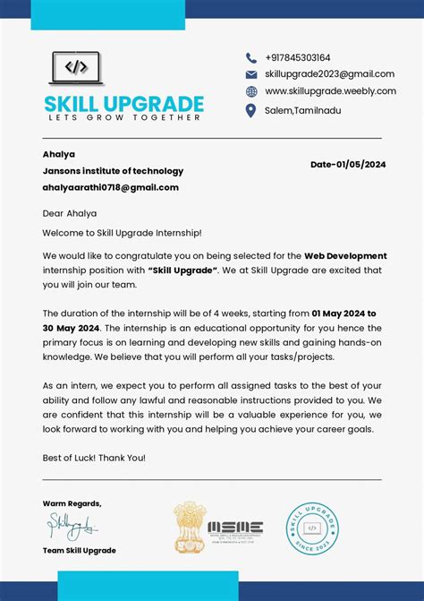 Ahalya Murali On Linkedin Internship Webdevelopment Skillupgrade