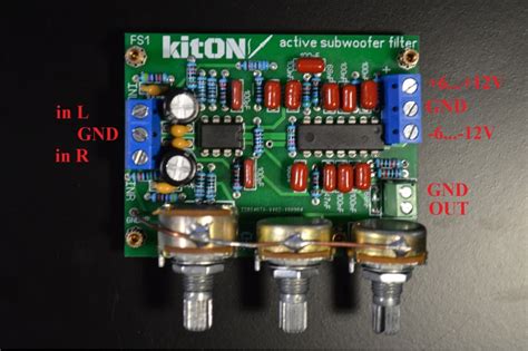 Subwoofer Filter Kit Amp
