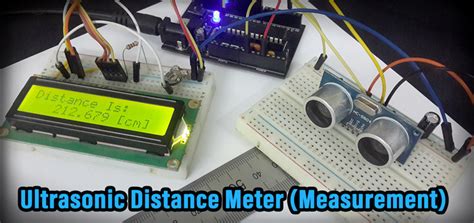 Ultrasonic Sensor Distance Measurement With Hc Sr Lcd Deepblue