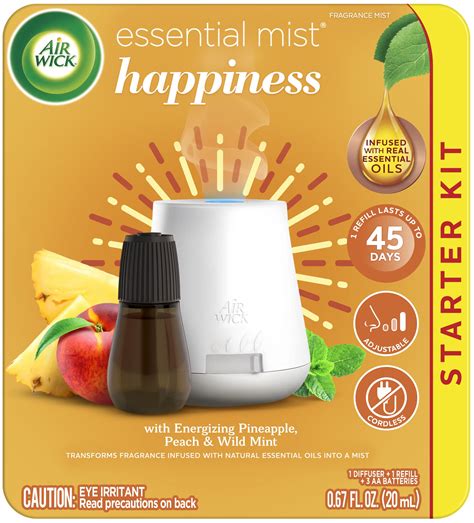 Air Wick Essential Mist Starter Kit Diffuser Refill Joy Essential