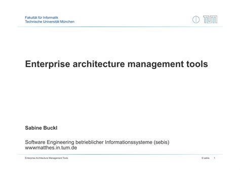 Pdf Enterprise Architecture Management Tools Hpiuni · Pdf