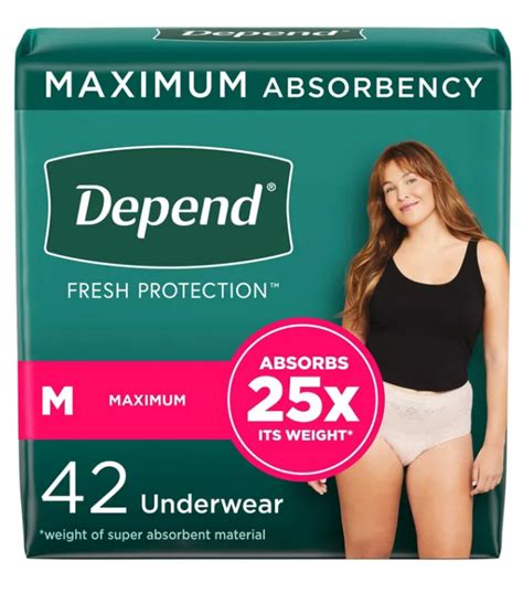 Depend Fit Flex Women S Underwear M Count