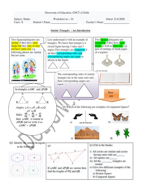 Ch 6 Triangles Worksheet21 Pdf