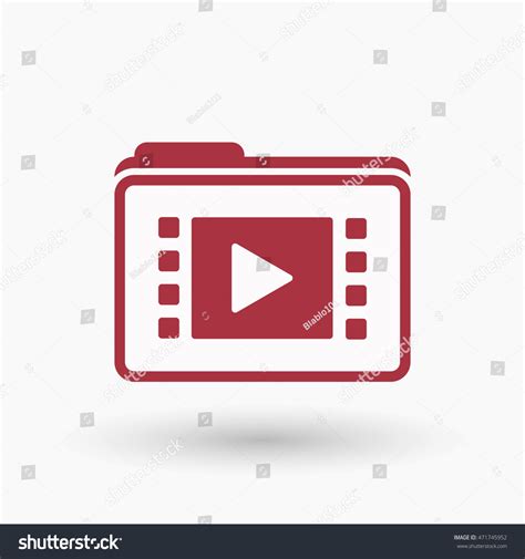 Illustration Isolated Line Art Folder Icon Stock Vector Royalty Free Shutterstock