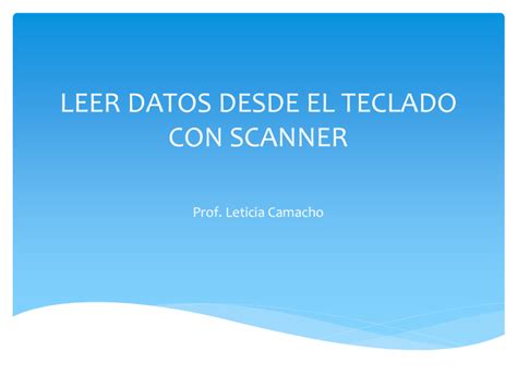 Leer Datos Teclado Con Scanner En Java