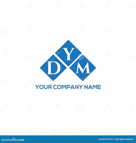 Dym Letter Logo Design On White Background Dym Creative Initials Letter Logo Concept Stock