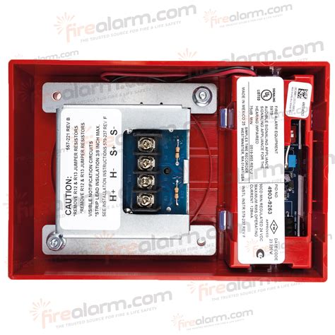 Simplex 4903 9253 Red Horn Strobe Wall Mount 30 Cd