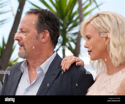 Cannes France 20th May 2016 Actor Jean Reno And Actress Charlize