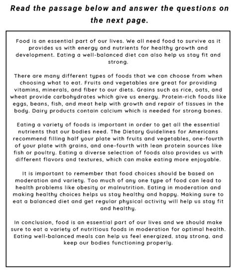 Printable Adult Esl Reading Comprehension Worksheets