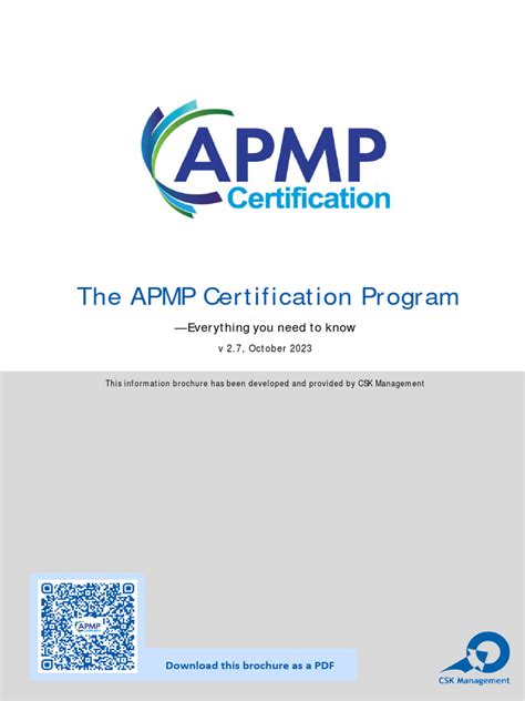 Apmp Certification Overview En Download Free Pdf Certification