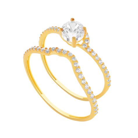 21k Twins Gold Ring Al Romaizan