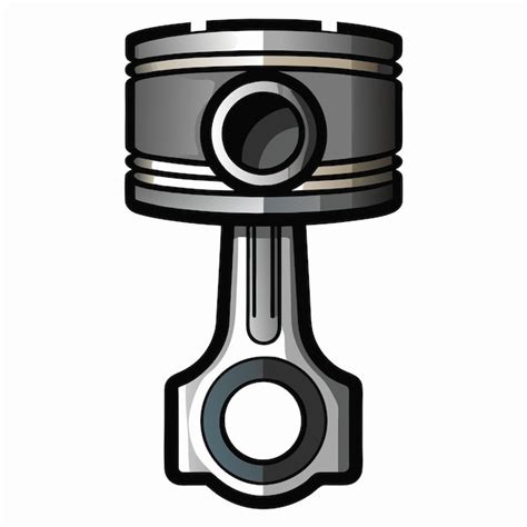 Precision Vector Design Of A Car Piston Engine Efficiency And Performance Premium Ai Generated