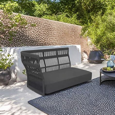 Hokku Designs Iylee 55 11 Wicker Outdoor Loveseat Wayfair