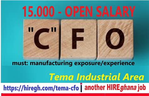 Tema Cfohead Of Finance Mf 15000 Net Open Salary Must Come From A Manufacturing