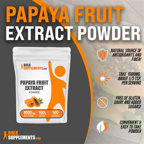 Bulksupplementscom Papaya Fruit Extract Powder From Carica Papaya