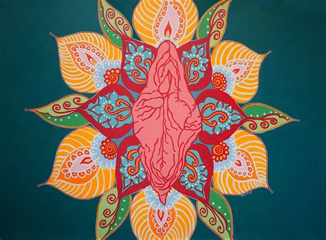 Yoni Mandala Giclee Art Print Spiritual Lgbtq Vulva Feminist Etsy