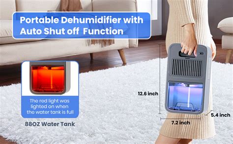 Dehumidifier 88 Oz Dehumidifiers For Home With Drain Hose