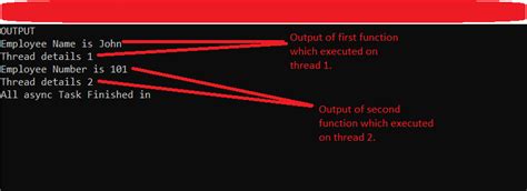 Thread Behavior In Synchronous And Asynchronous Method